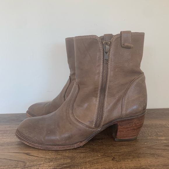 Freebird by Steven | Shoes | Freebird Boots Fb South Western Double Side Zip Brown Leather Boots ...